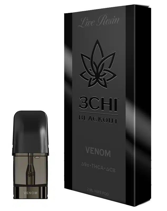 3Chi Blackout Series 2mL Vape Pod Venom | BeMe Natural
